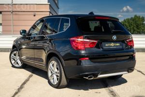 Black BMW X3 2013 in Riga, with an engine capacity of 2.00 L and mileage of 234 thousand km for 11550 €, photo 11 on AUTOMOTO.COM.LV