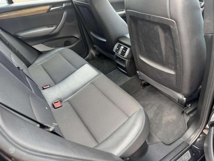 Black BMW X3 2013 in Utena, with an engine capacity of 2.00 L and mileage of 301 thousand km for 9750 €, photo 11 on AUTOMOTO.COM.LV