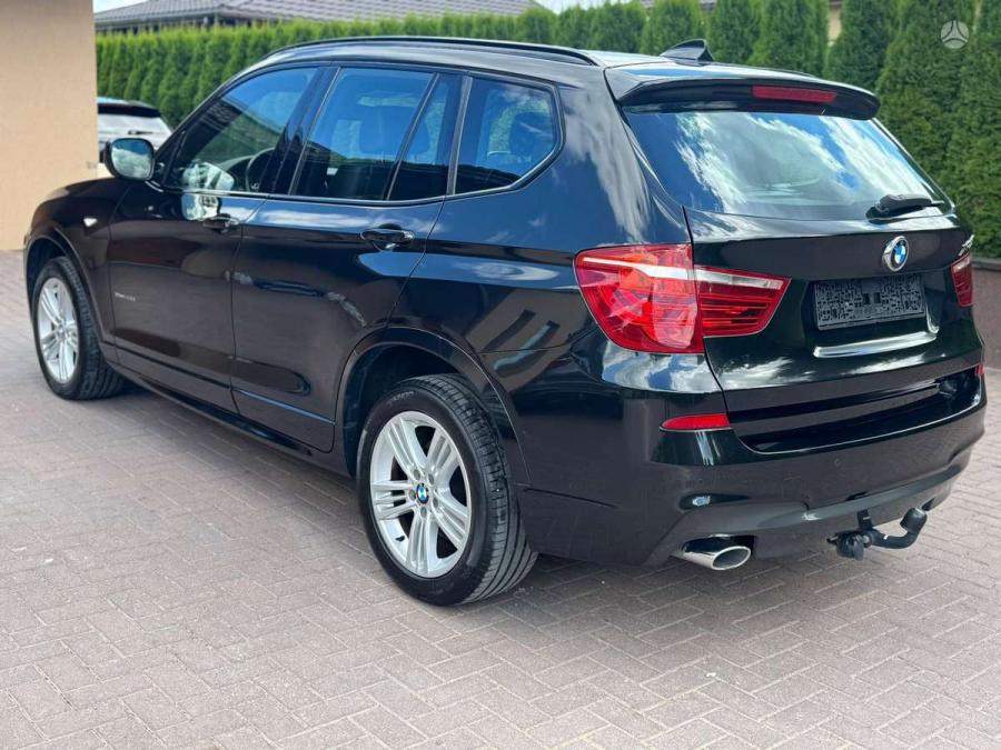 Black BMW X3 2013 in Utena, with an engine capacity of 2.00 L and mileage of 301 thousand km for 9500 €, photo 7 on AUTOMOTO.COM.LV