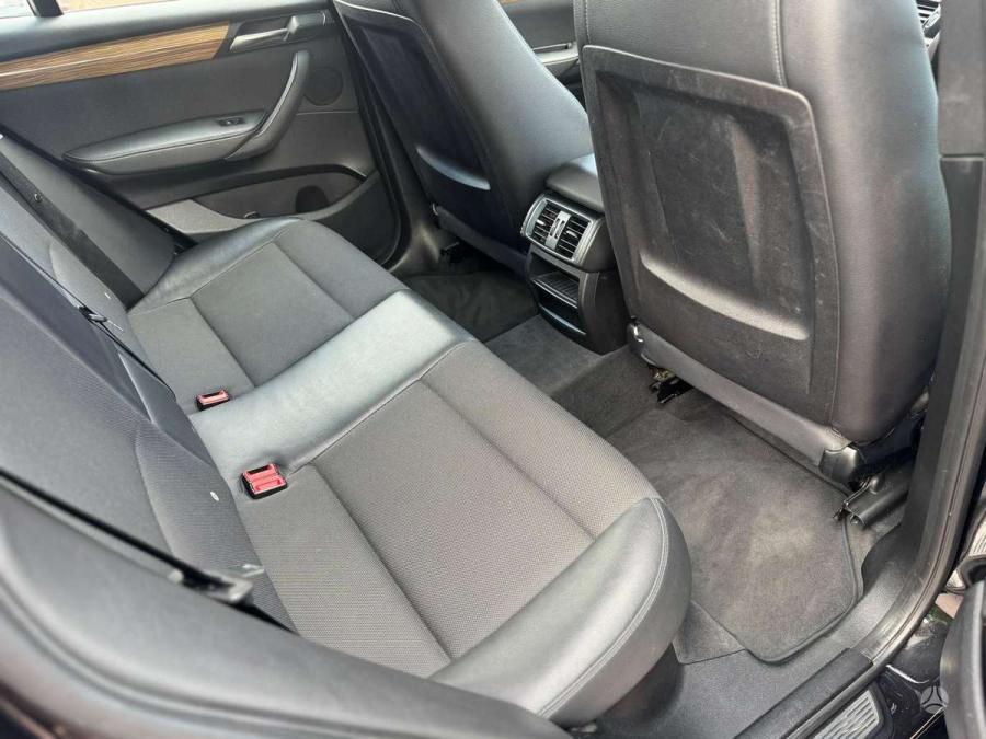 Black BMW X3 2013 in Utena, with an engine capacity of 2.00 L and mileage of 301 thousand km for 9500 €, photo 15 on AUTOMOTO.COM.LV