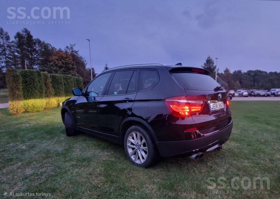 Melns BMW X3 2013 Rīga, ar dzinēja tilpumu 2.00 L un nobraukumu 210 tūkst. km par 10888 €, foto 4 vietnē AUTOMOTO.COM.LV