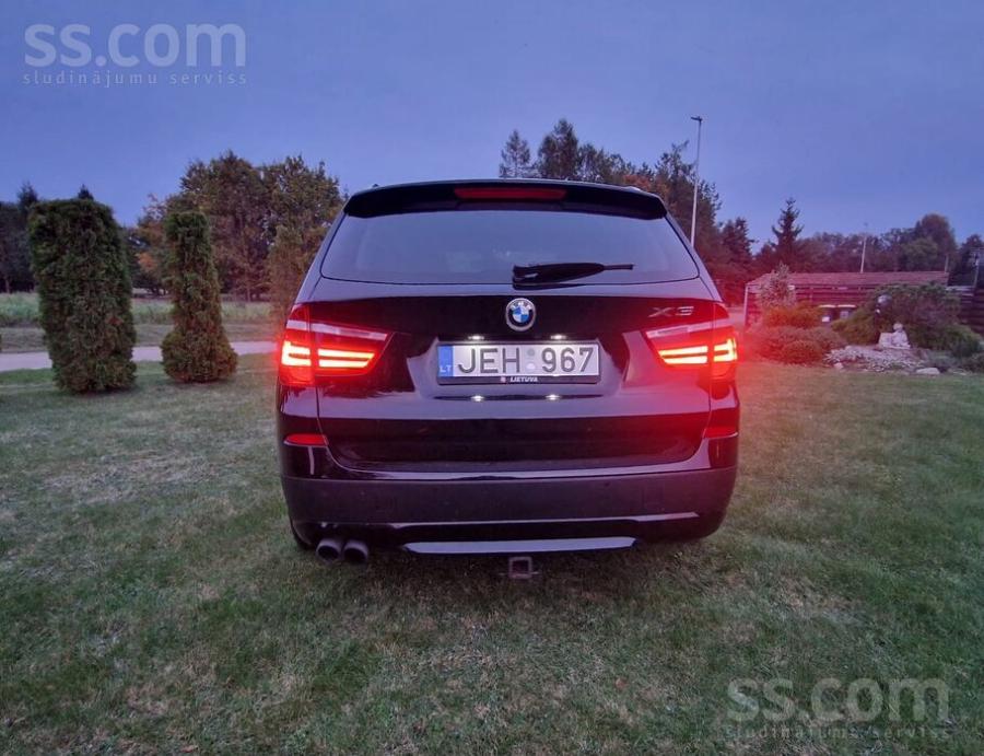 Melns BMW X3 2013 Rīga, ar dzinēja tilpumu 2.00 L un nobraukumu 210 tūkst. km par 10888 €, foto 14 vietnē AUTOMOTO.COM.LV