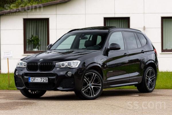 Black BMW X3 2014 in Riga, with an engine capacity of 3.00 L and mileage of 277 thousand km for 14900 €, photo 1 on AUTOMOTO.COM.LV