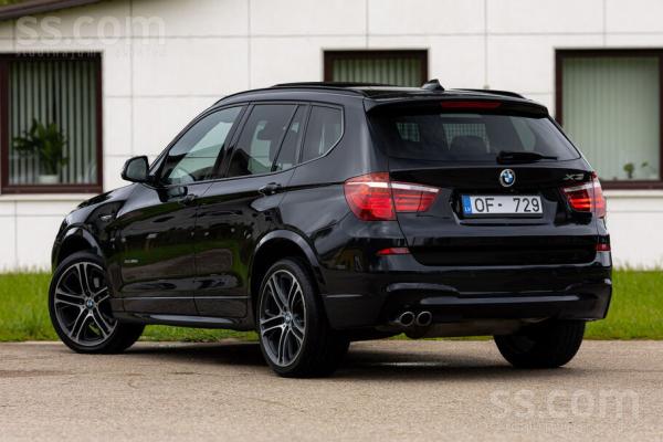 Black BMW X3 2014 in Riga, with an engine capacity of 3.00 L and mileage of 277 thousand km for 14900 €, photo 4 on AUTOMOTO.COM.LV