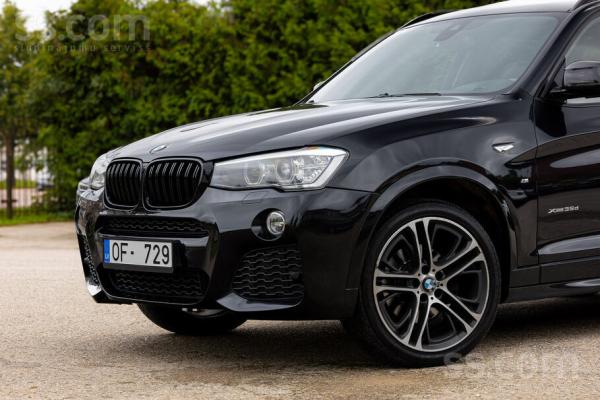 Black BMW X3 2014 in Riga, with an engine capacity of 3.00 L and mileage of 277 thousand km for 14900 €, photo 7 on AUTOMOTO.COM.LV