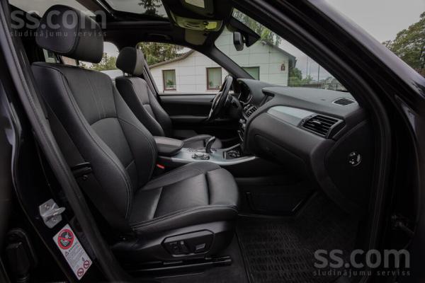 Black BMW X3 2014 in Riga, with an engine capacity of 3.00 L and mileage of 277 thousand km for 14900 €, photo 9 on AUTOMOTO.COM.LV