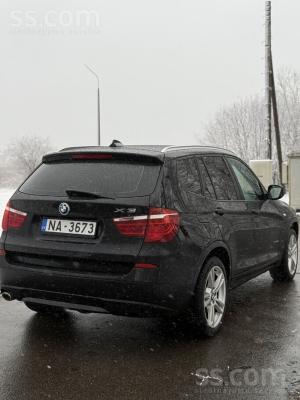 Black BMW X3 2014 in Riga, with an engine capacity of 2.00 L and mileage of 391 thousand km for 8500 €, photo 3 on AUTOMOTO.COM.LV