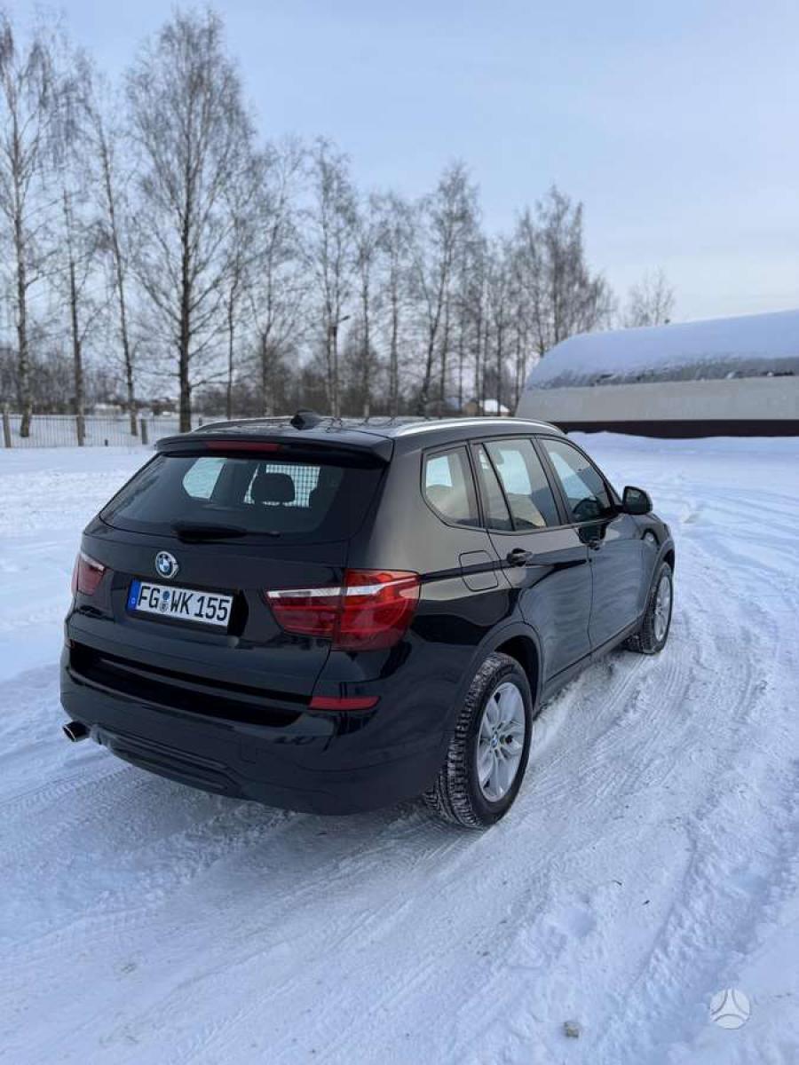 Melns BMW X3 2014 Panevēža, ar dzinēja tilpumu 2.00 L un nobraukumu 237 tūkst. km par 11600 €, foto 7 vietnē AUTOMOTO.COM.LV