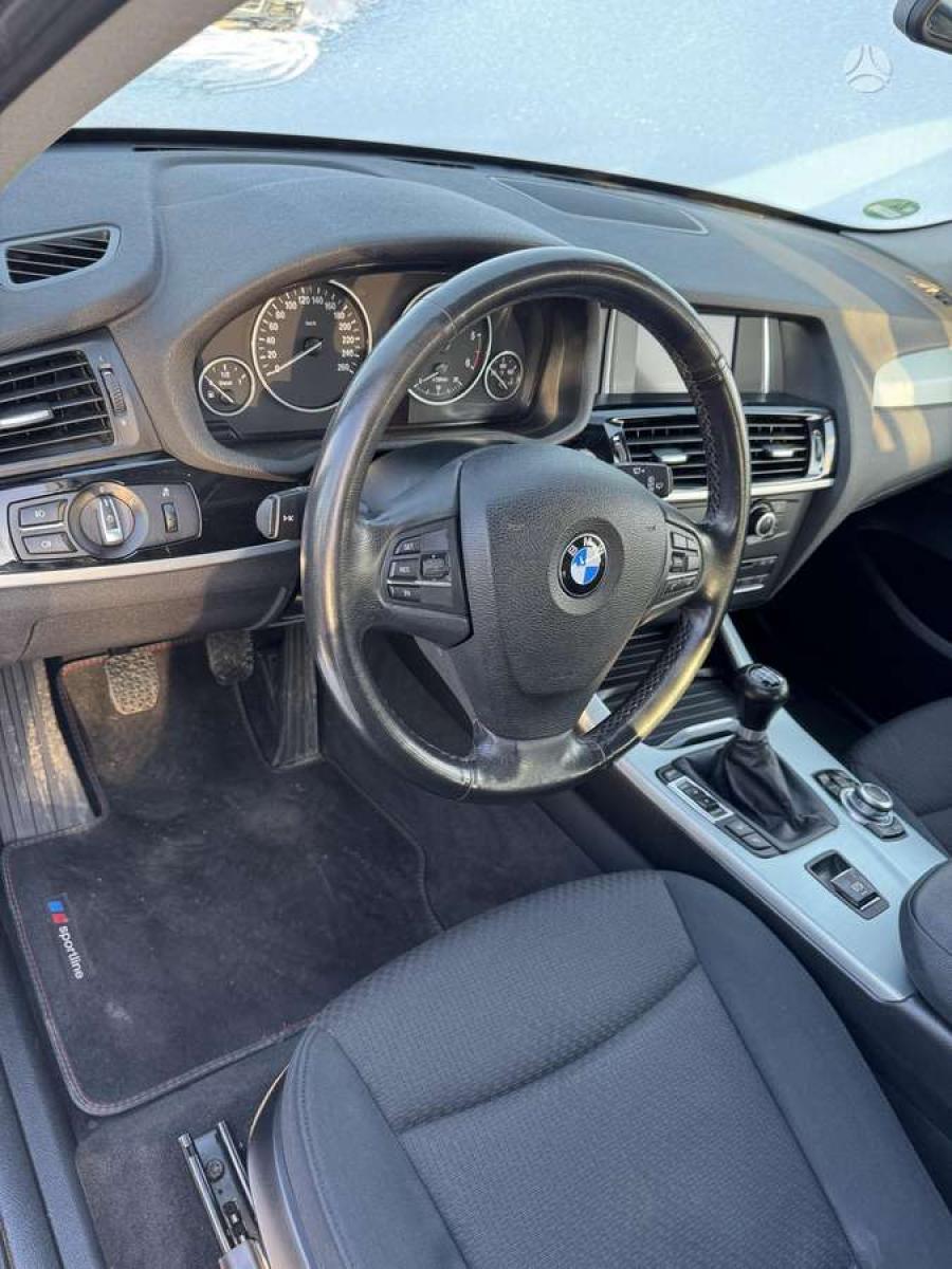 Melns BMW X3 2014 Panevēža, ar dzinēja tilpumu 2.00 L un nobraukumu 237 tūkst. km par 11600 €, foto 9 vietnē AUTOMOTO.COM.LV