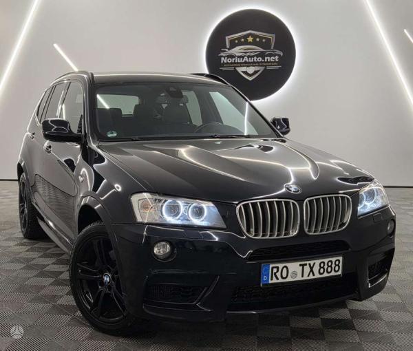 Black BMW X3 2014 in Marijampole, with an engine capacity of 2.99 L and mileage of 238 thousand km for 12450 €, photo 1 on AUTOMOTO.COM.LV