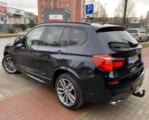 Black BMW X3 2014 in Marijampole, with an engine capacity of 2.99 L and mileage of 215 thousand km for 15999 €, photo 4 on AUTOMOTO.COM.LV