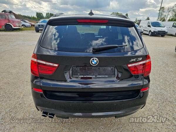 Black BMW X3 2014 in Tartu, with an engine capacity of 3.00 L and mileage of 236 thousand km for 13400 €, photo 4 on AUTOMOTO.COM.LV