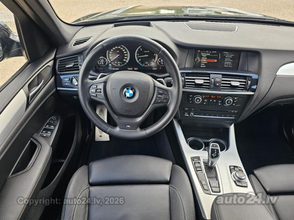 Black BMW X3 2014 in Tartu, with an engine capacity of 3.00 L and mileage of 236 thousand km for 13400 €, photo 8 on AUTOMOTO.COM.LV