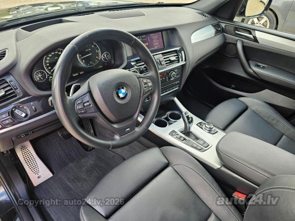 Black BMW X3 2014 in Tartu, with an engine capacity of 3.00 L and mileage of 236 thousand km for 13400 €, photo 10 on AUTOMOTO.COM.LV
