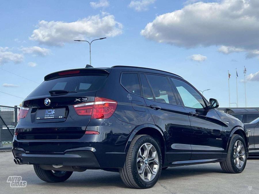 Black BMW X3 2014 in Marijampole, with an engine capacity of 3.00 L and mileage of 152 thousand km for 14450 €, photo 9 on AUTOMOTO.COM.LV