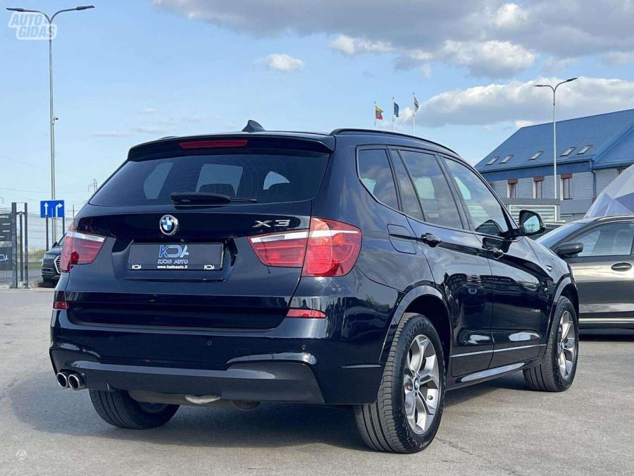 Black BMW X3 2014 in Marijampole, with an engine capacity of 3.00 L and mileage of 152 thousand km for 14450 €, photo 11 on AUTOMOTO.COM.LV
