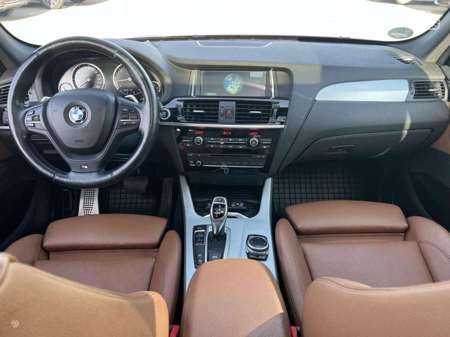 Black BMW X3 2014 in Marijampole, with an engine capacity of 3.00 L and mileage of 152 thousand km for 14450 €, photo 14 on AUTOMOTO.COM.LV
