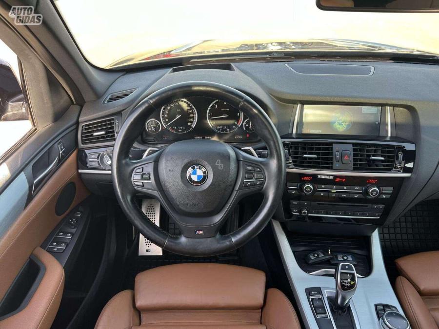 Black BMW X3 2014 in Marijampole, with an engine capacity of 3.00 L and mileage of 152 thousand km for 14450 €, photo 15 on AUTOMOTO.COM.LV