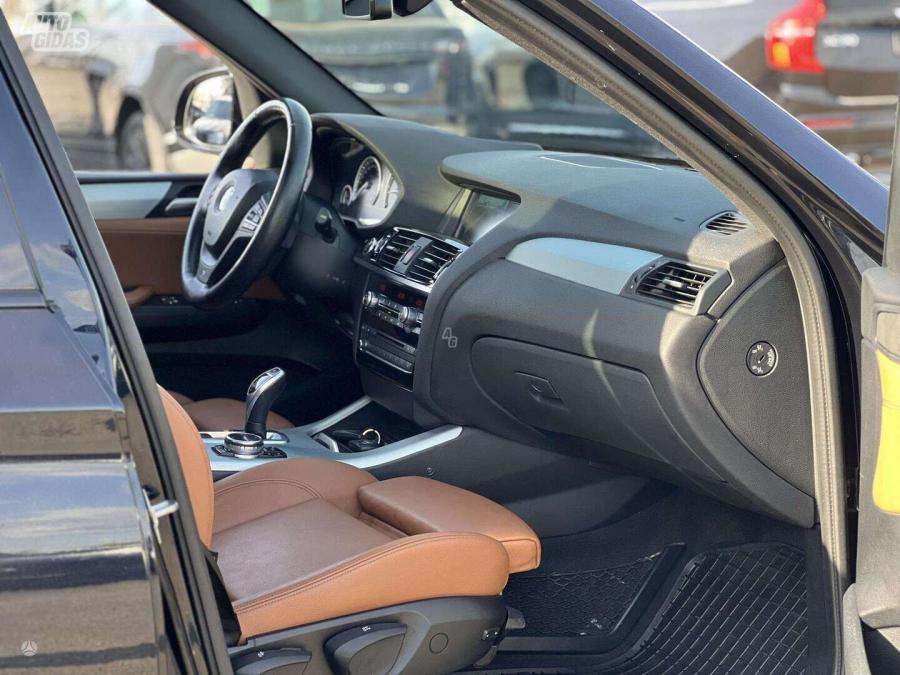 Black BMW X3 2014 in Marijampole, with an engine capacity of 3.00 L and mileage of 152 thousand km for 14450 €, photo 19 on AUTOMOTO.COM.LV
