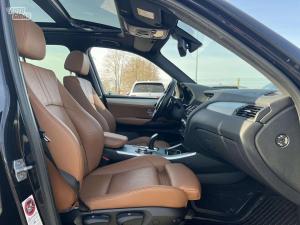 Black BMW X3 2014 in Marijampole, with an engine capacity of 3.00 L and mileage of 152 thousand km for 14450 €, photo 20 on AUTOMOTO.COM.LV