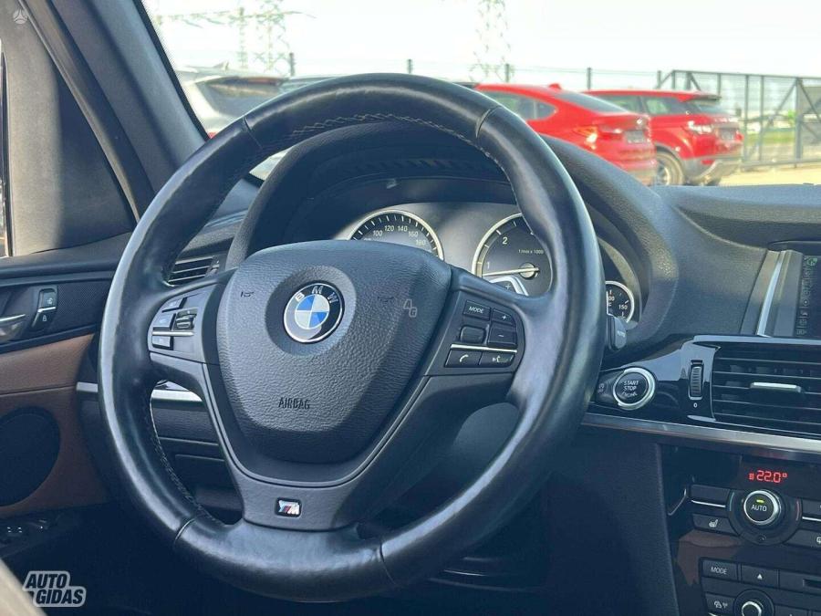 Black BMW X3 2014 in Marijampole, with an engine capacity of 3.00 L and mileage of 152 thousand km for 14450 €, photo 28 on AUTOMOTO.COM.LV
