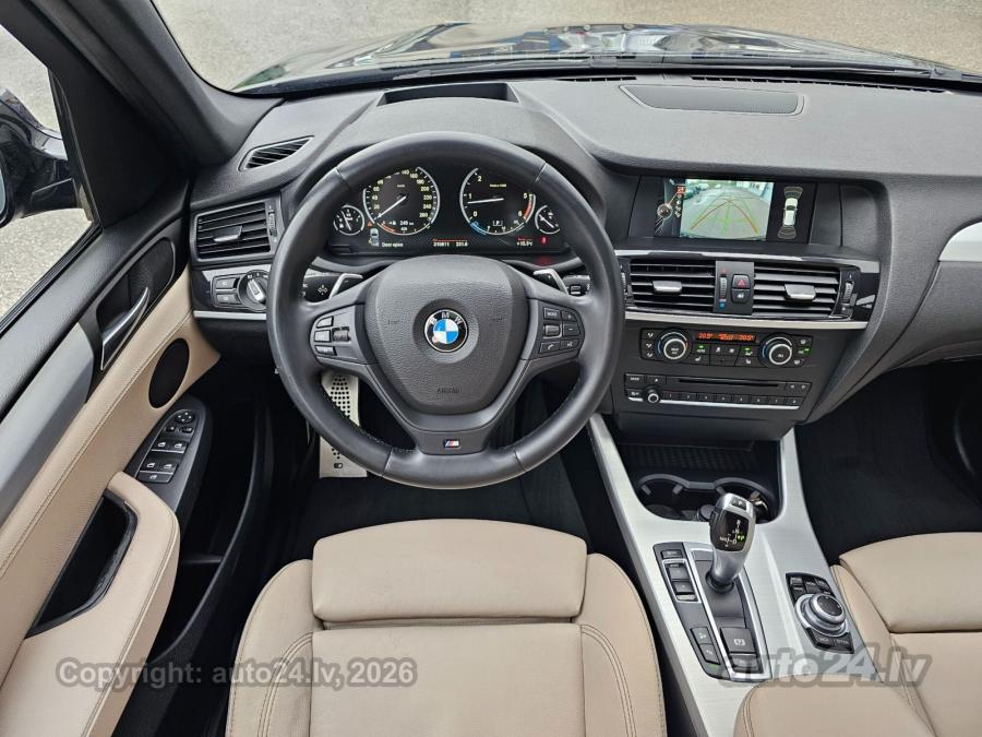 Black BMW X3 2014 in Tartu, with an engine capacity of 3.00 L and mileage of 310 thousand km for 11900 €, photo 11 on AUTOMOTO.COM.LV