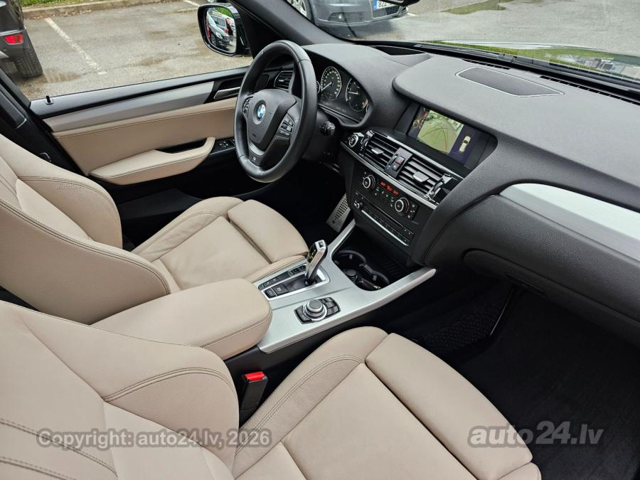 Black BMW X3 2014 in Tartu, with an engine capacity of 3.00 L and mileage of 310 thousand km for 11900 €, photo 13 on AUTOMOTO.COM.LV