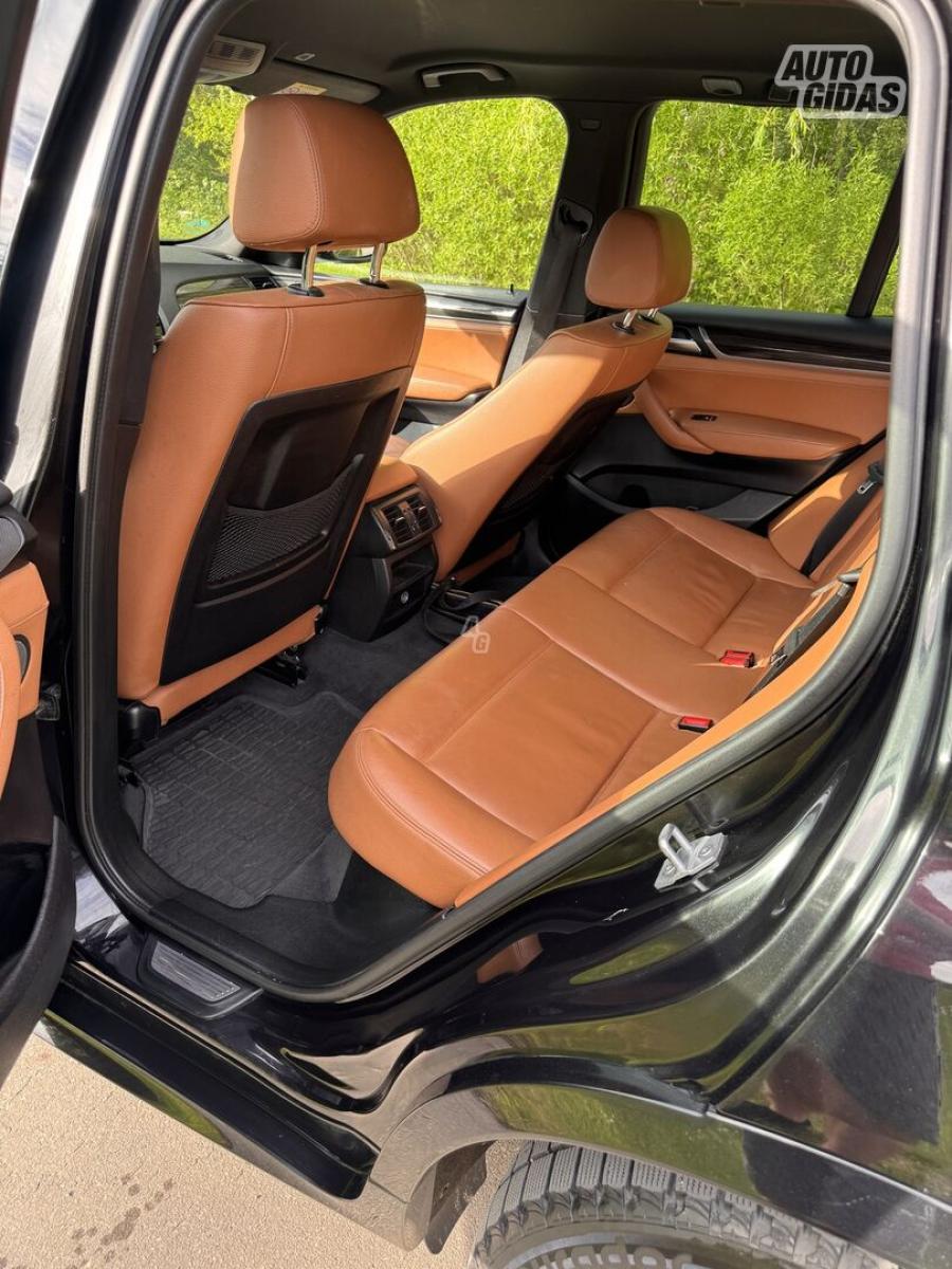 Black BMW X3 2014 in Panevezys, with an engine capacity of 3.00 L and mileage of 258 thousand km for 16000 €, photo 10 on AUTOMOTO.COM.LV