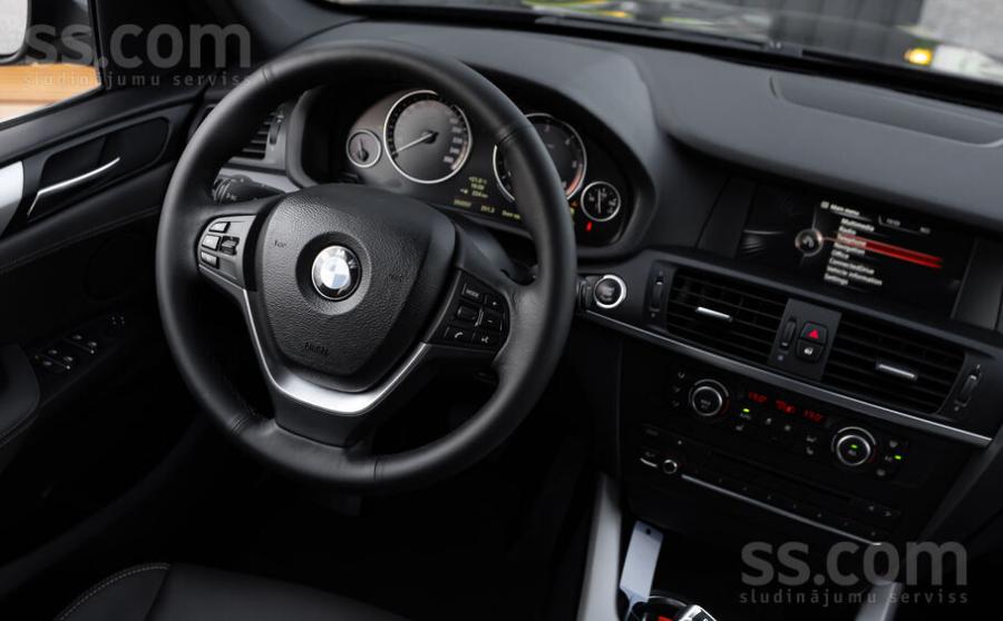 Melns BMW X3 2014 Jelgava, ar dzinēja tilpumu 2.00 L un nobraukumu 263 tūkst. km par 12900 €, foto 11 vietnē AUTOMOTO.COM.LV