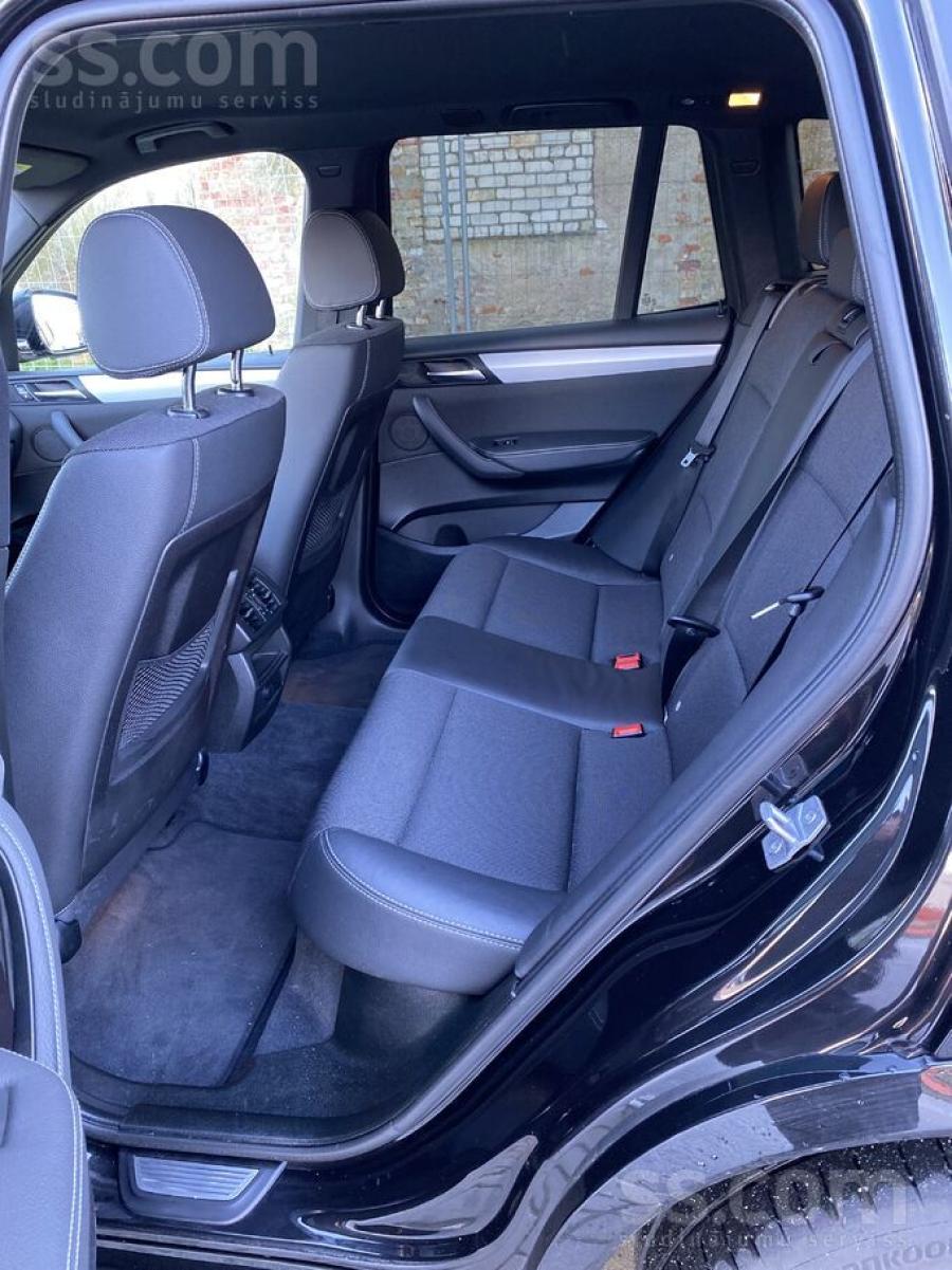 Melns BMW X3 2014 Liepāja, ar dzinēja tilpumu 3.00 L un nobraukumu 275 tūkst. km par 15000 €, foto 11 vietnē AUTOMOTO.COM.LV