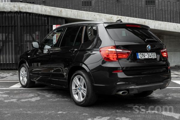 Black BMW X3 2014 in Riga, with an engine capacity of 2.00 L and mileage of 170 thousand km for 15490 €, photo 2 on AUTOMOTO.COM.LV