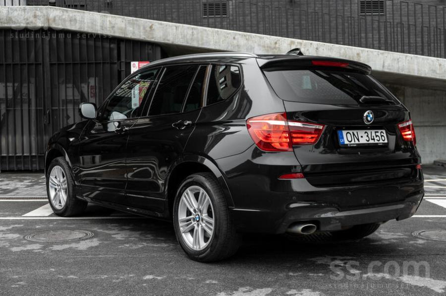 Black BMW X3 2014 in Riga, with an engine capacity of 2.00 L and mileage of 170 thousand km for 15490 €, photo 3 on AUTOMOTO.COM.LV