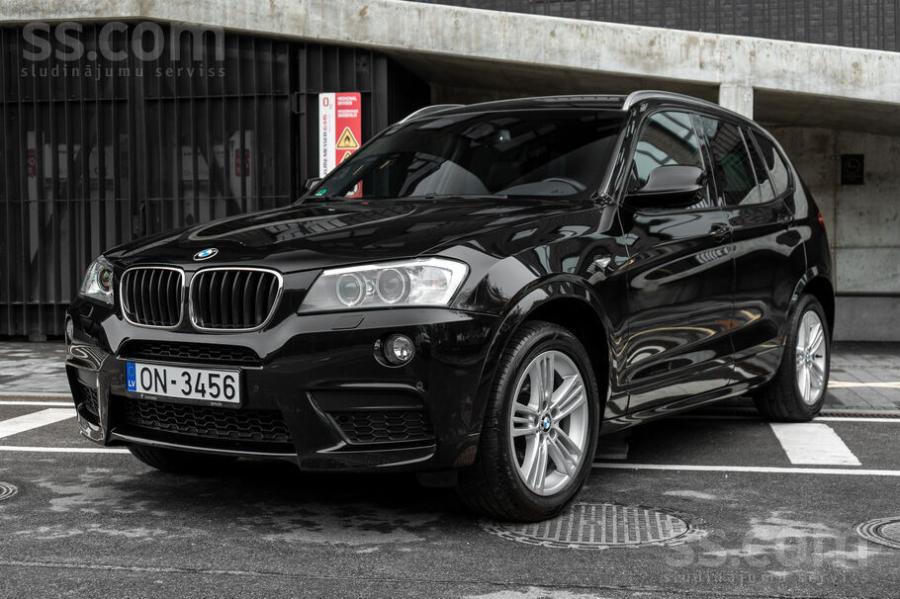 Black BMW X3 2014 in Riga, with an engine capacity of 2.00 L and mileage of 170 thousand km for 15490 €, photo 4 on AUTOMOTO.COM.LV