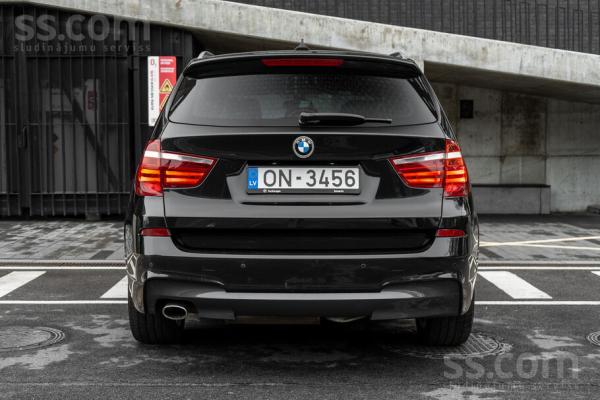 Black BMW X3 2014 in Riga, with an engine capacity of 2.00 L and mileage of 170 thousand km for 15490 €, photo 6 on AUTOMOTO.COM.LV