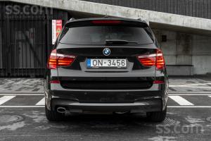 Black BMW X3 2014 in Riga, with an engine capacity of 2.00 L and mileage of 170 thousand km for 15490 €, photo 7 on AUTOMOTO.COM.LV