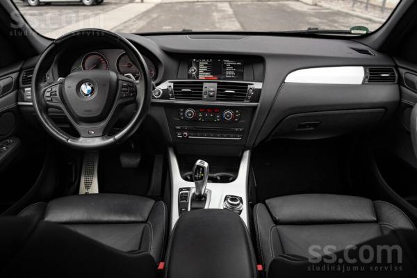 Black BMW X3 2014 in Riga, with an engine capacity of 2.00 L and mileage of 170 thousand km for 15490 €, photo 7 on AUTOMOTO.COM.LV