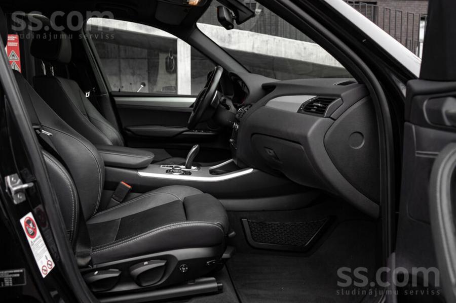 Black BMW X3 2014 in Riga, with an engine capacity of 2.00 L and mileage of 170 thousand km for 15490 €, photo 9 on AUTOMOTO.COM.LV