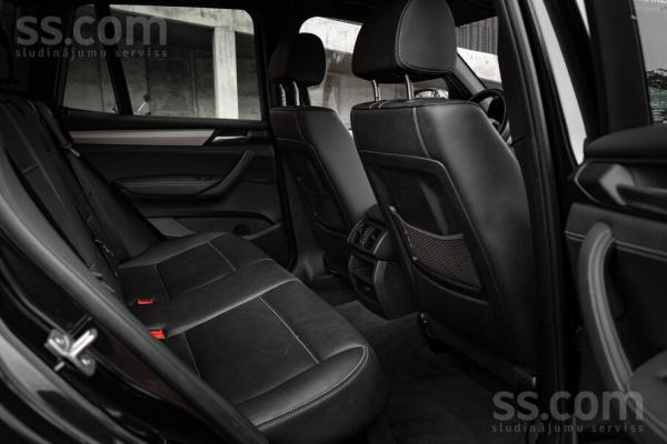 Black BMW X3 2014 in Riga, with an engine capacity of 2.00 L and mileage of 170 thousand km for 15490 €, photo 9 on AUTOMOTO.COM.LV