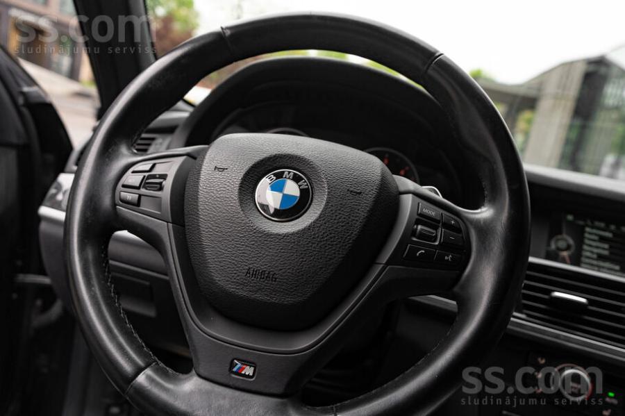 Black BMW X3 2014 in Riga, with an engine capacity of 2.00 L and mileage of 170 thousand km for 15490 €, photo 21 on AUTOMOTO.COM.LV
