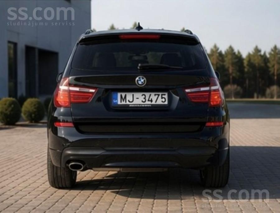 Black BMW X3 2014 in Riga, with an engine capacity of 2.00 L and mileage of 171 thousand km for 14700 €, photo 5 on AUTOMOTO.COM.LV