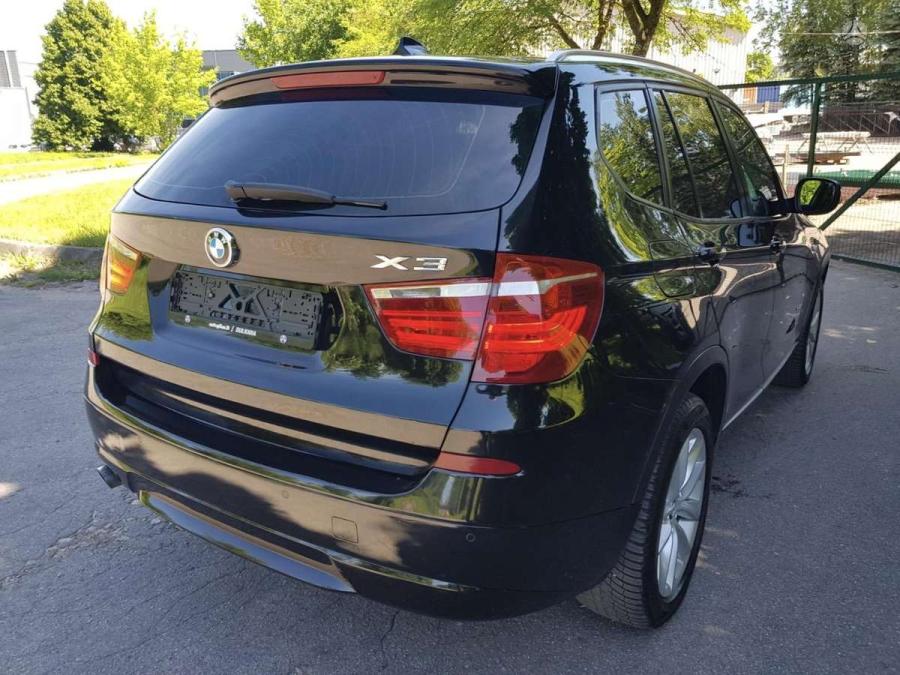 Melns BMW X3 2014 Šauļi, ar dzinēja tilpumu 2.00 L un nobraukumu 300 tūkst. km par 9950 €, foto 5 vietnē AUTOMOTO.COM.LV