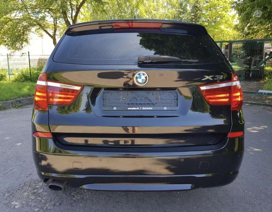 Melns BMW X3 2014 Šauļi, ar dzinēja tilpumu 2.00 L un nobraukumu 300 tūkst. km par 9950 €, foto 7 vietnē AUTOMOTO.COM.LV