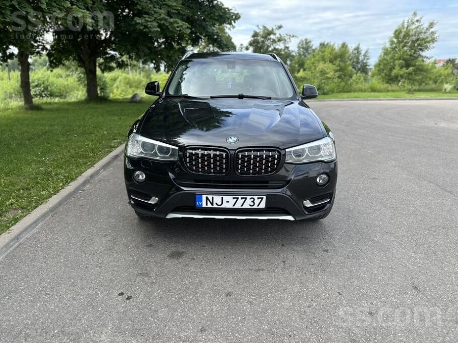 Black BMW X3 2014 in Daugavpils, with an engine capacity of 2.00 L and mileage of 212 thousand km for 11500 €, photo 1 on AUTOMOTO.COM.LV
