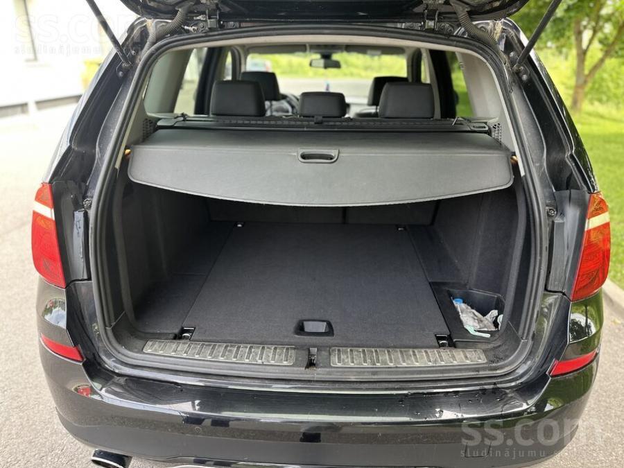 Black BMW X3 2014 in Daugavpils, with an engine capacity of 2.00 L and mileage of 212 thousand km for 11500 €, photo 6 on AUTOMOTO.COM.LV