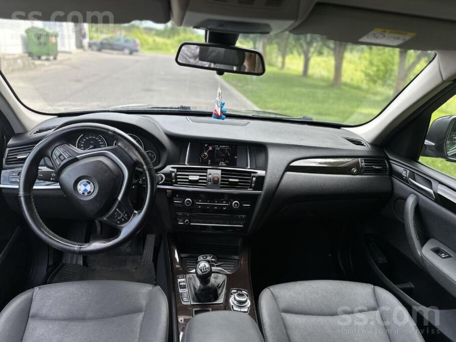 Black BMW X3 2014 in Daugavpils, with an engine capacity of 2.00 L and mileage of 212 thousand km for 11500 €, photo 9 on AUTOMOTO.COM.LV