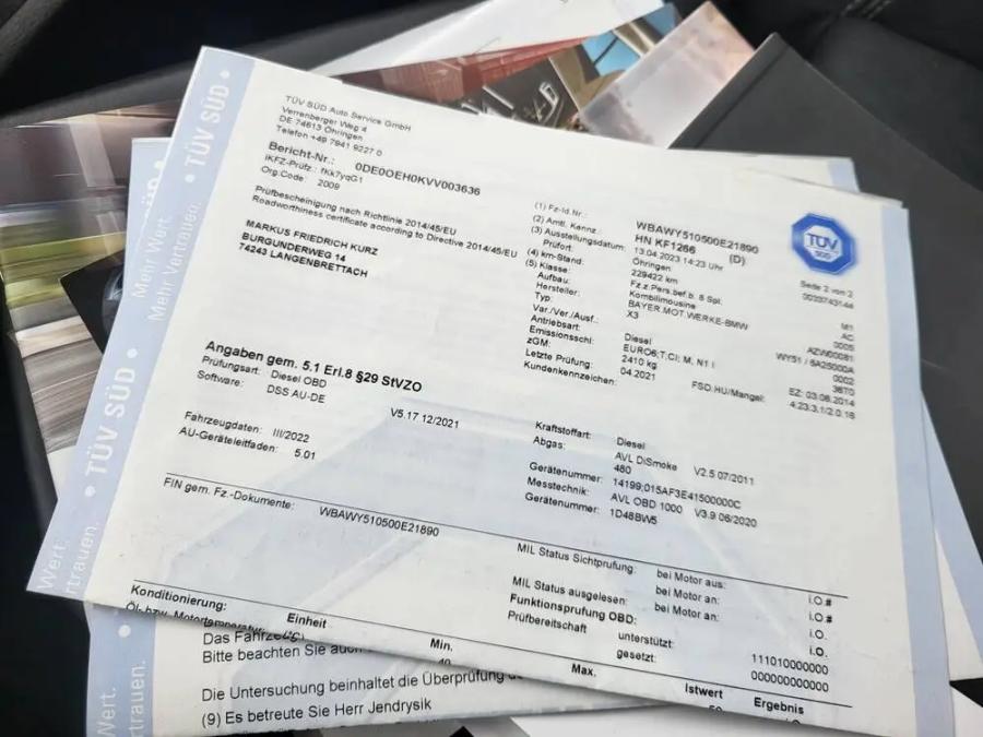 Черный БМВ Х3 2014 в Елгава, объемом двигателя 3.00 л и пробегом 290 тыс. км за 15990 €, фото 47 на AUTOMOTO.COM.LV