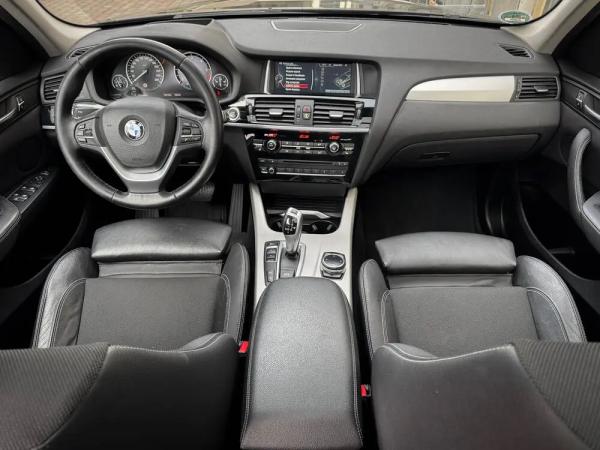 Black BMW X3 2014 in Riga, with an engine capacity of 2.00 L and mileage of 156 thousand km for 14900 €, photo 8 on AUTOMOTO.COM.LV