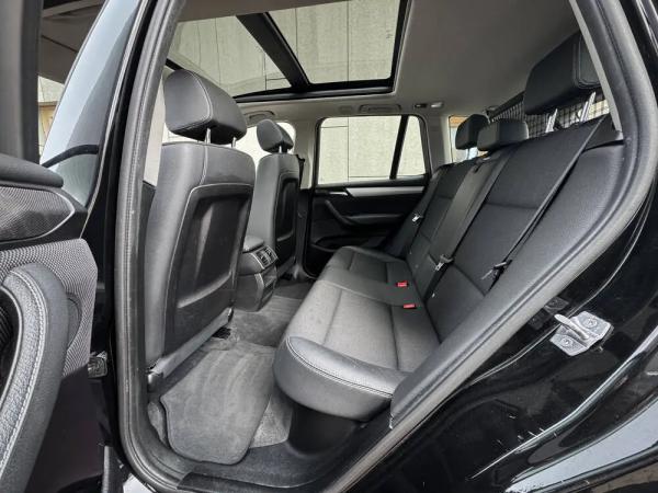Black BMW X3 2014 in Riga, with an engine capacity of 2.00 L and mileage of 156 thousand km for 14900 €, photo 9 on AUTOMOTO.COM.LV