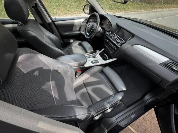 Black BMW X3 2014 in Riga, with an engine capacity of 2.00 L and mileage of 156 thousand km for 14900 €, photo 10 on AUTOMOTO.COM.LV
