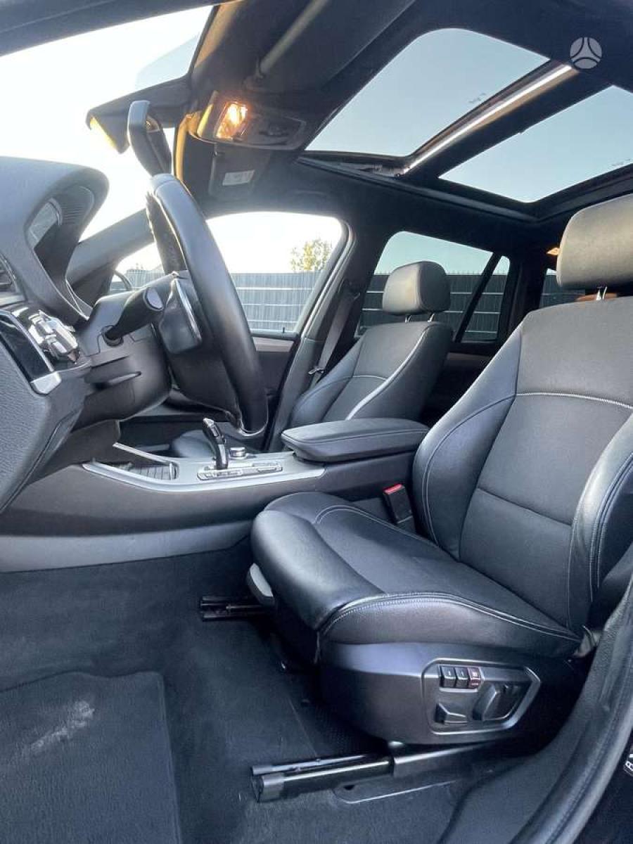Black BMW X3 2014 in Kaunas, with an engine capacity of 2.00 L and mileage of 179 thousand km for 14990 €, photo 9 on AUTOMOTO.COM.LV